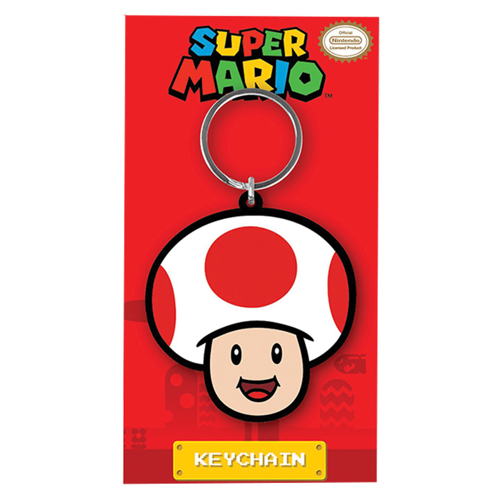 SUPER MARIO Super Mario - Toad / Rubber Key Ring / Keychain [Official ...